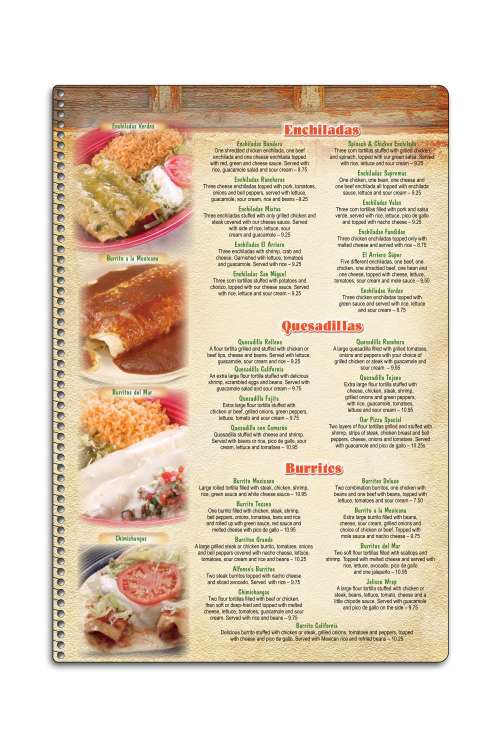 El Arriero Mexican Restaurant menu in Petersburg, Virginia, USA
