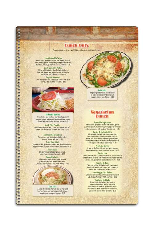 El Arriero Mexican Restaurant menu in Petersburg, Virginia, USA