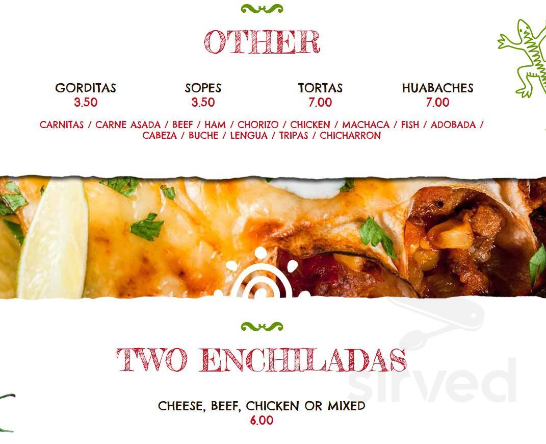 Giliberto's Mexican Taco Shop menu in St Cloud, Minnesota, USA