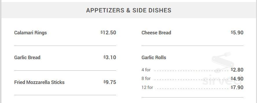 Mount Dora Pizza & Subs menu in Mt Dora, Florida, USA