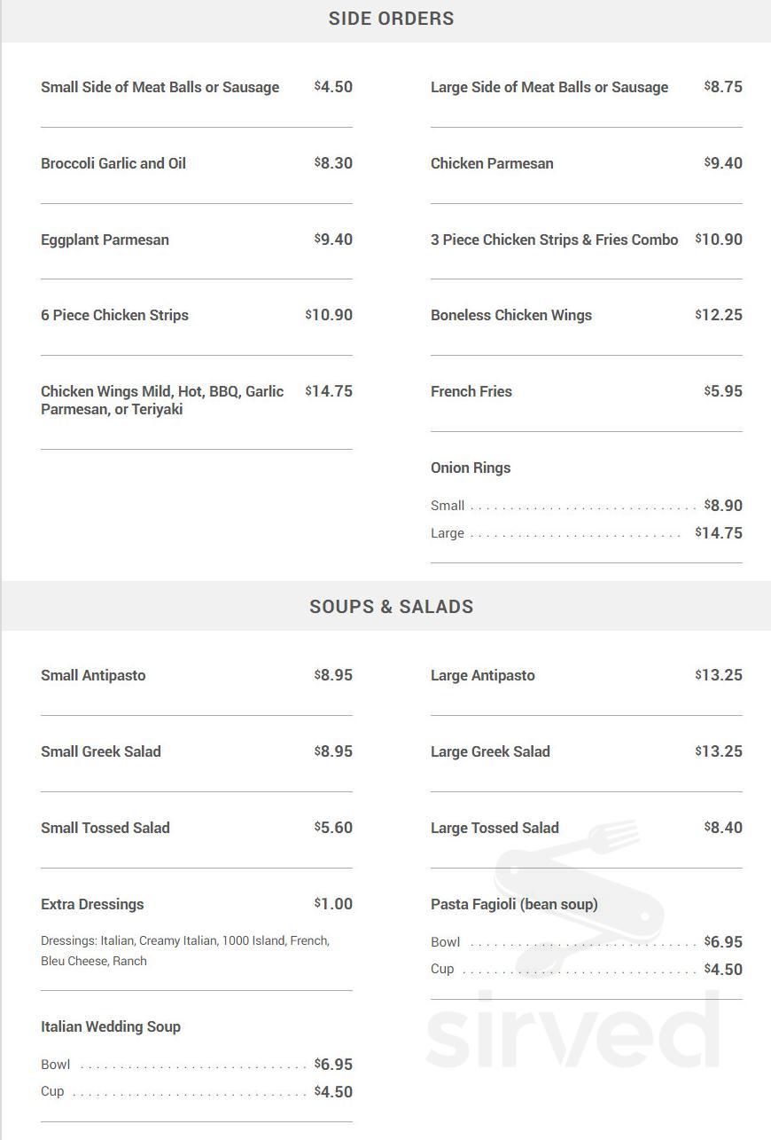 Mount Dora Pizza & Subs menu in Mt Dora, Florida, USA