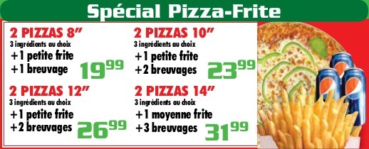 Pizza Welat menu in Québec, Quebec, Canada