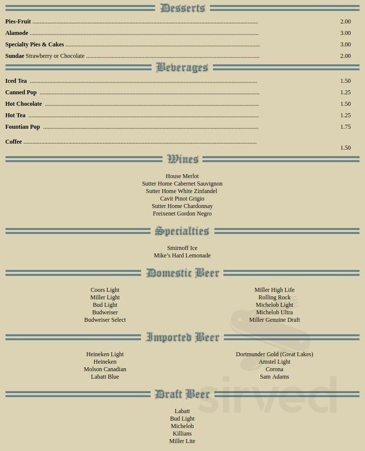 London Pickle Works menus in Brecksville, Ohio, United States