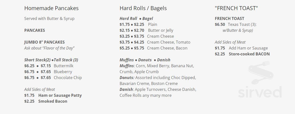 Home Plate Deli menu in Kingston, New York, USA