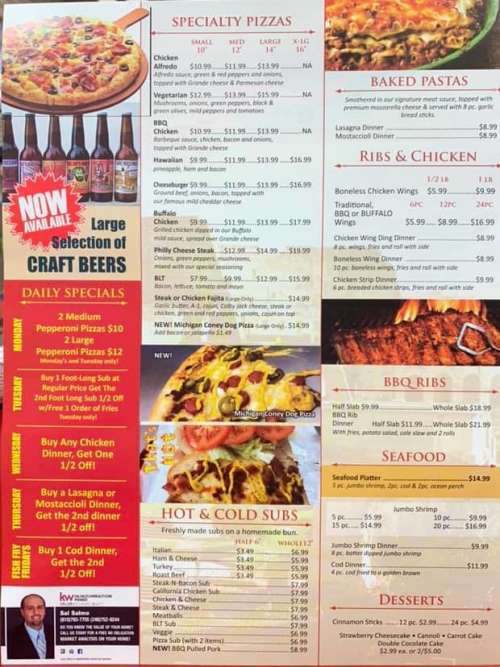 Italian Village Market menu in Columbiaville, Michigan, USA