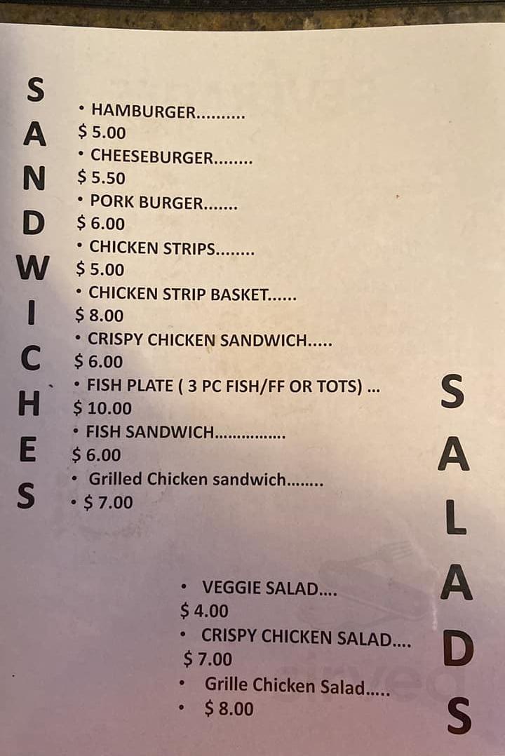Big E Tavern menu in Chaffee, Missouri, USA