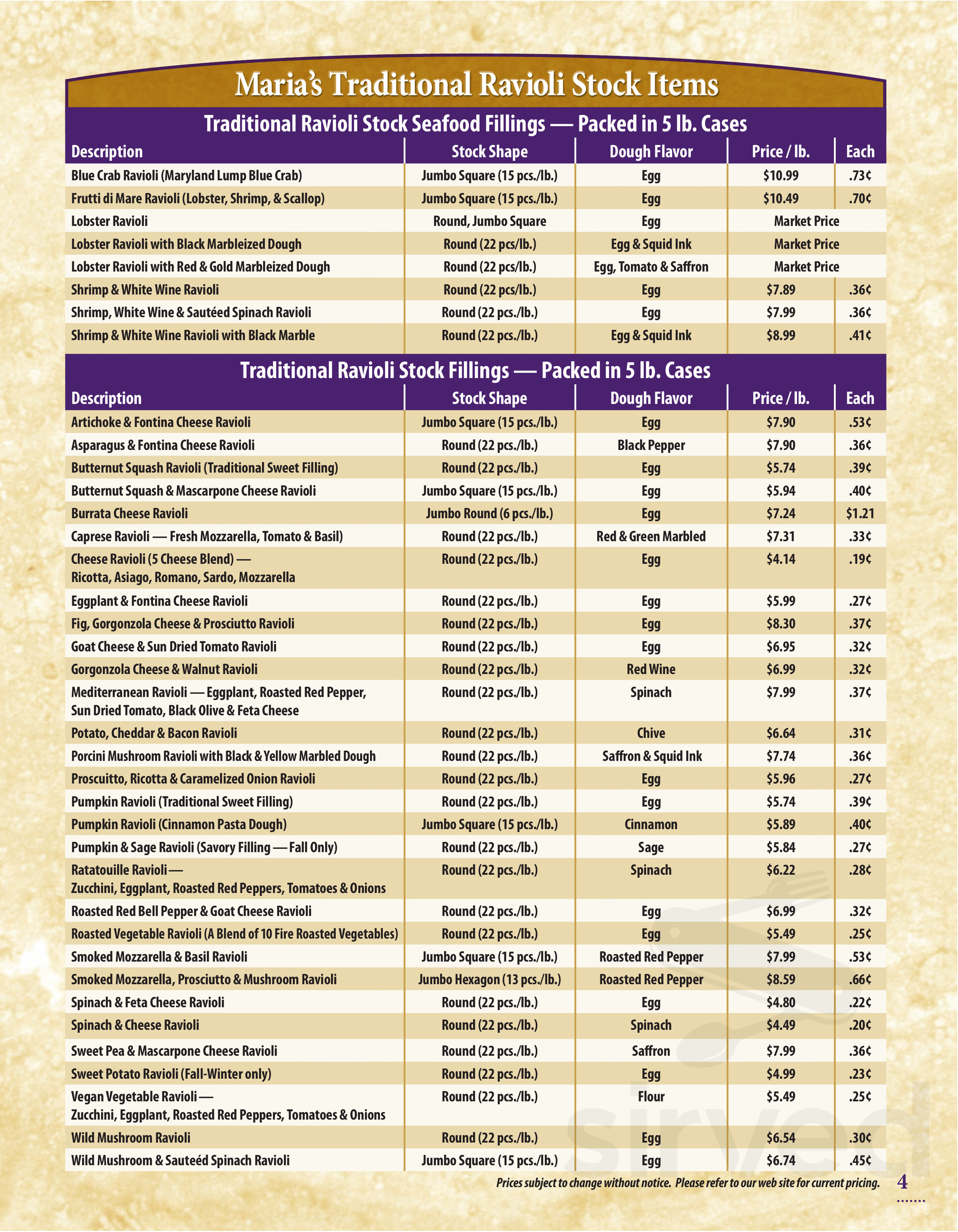 Maria's Gourmet Pasta menus in Malden, Massachusetts, United States