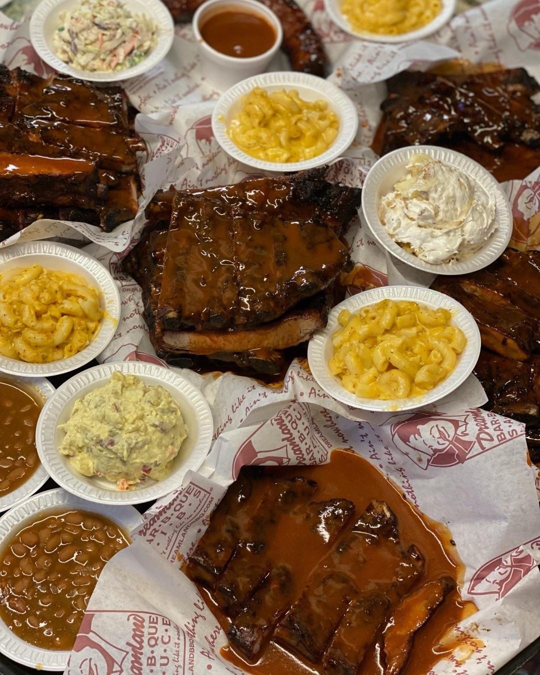 Dreamland BBQ menu in Tallahassee, Florida, USA