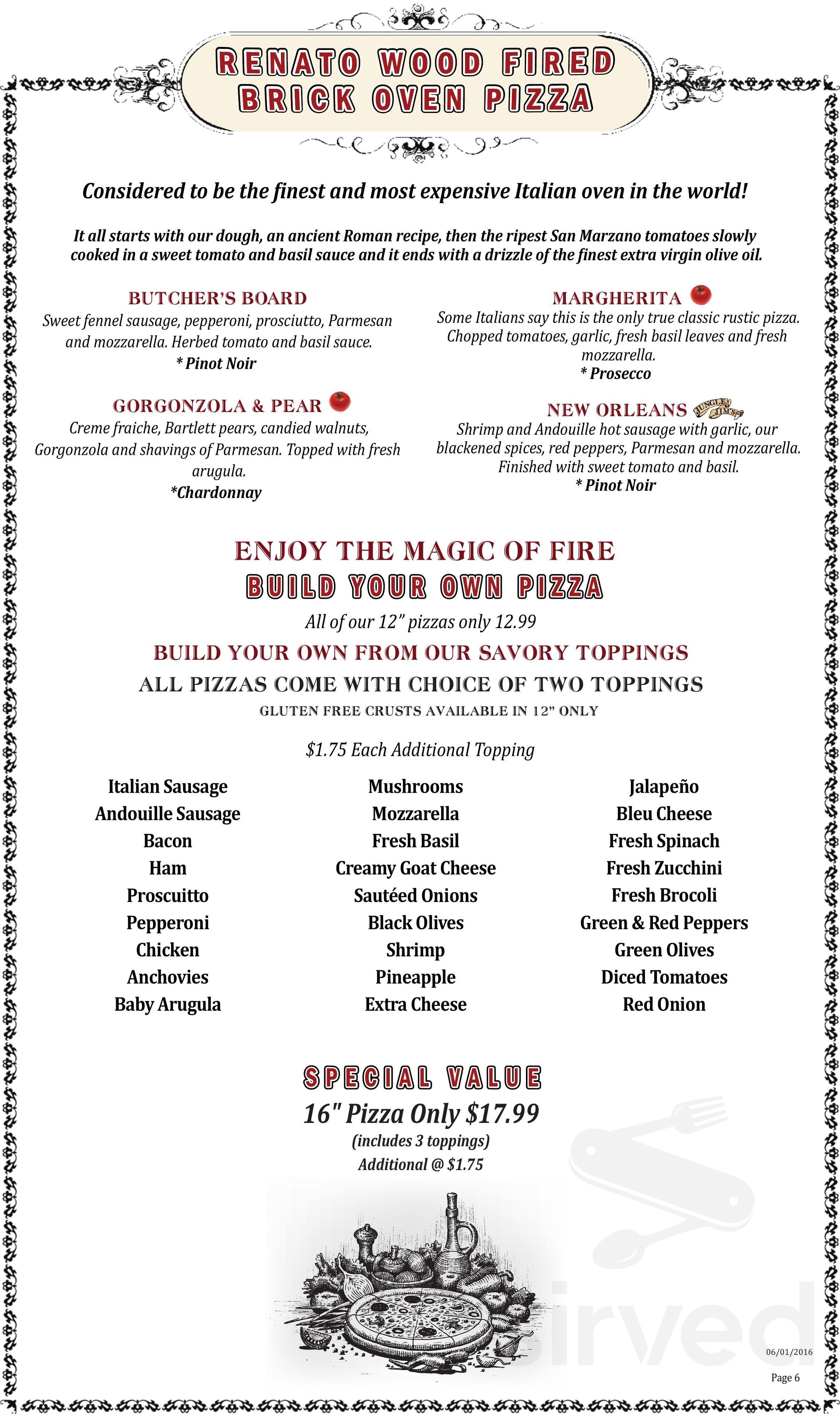 Stone Eagle Tavern menu in Rockford, Illinois, USA