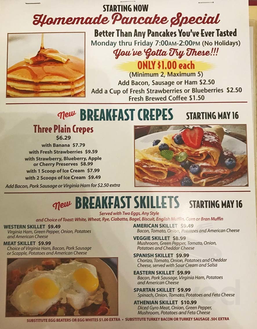 New 304 Diner menu in Nanuet, New York, USA