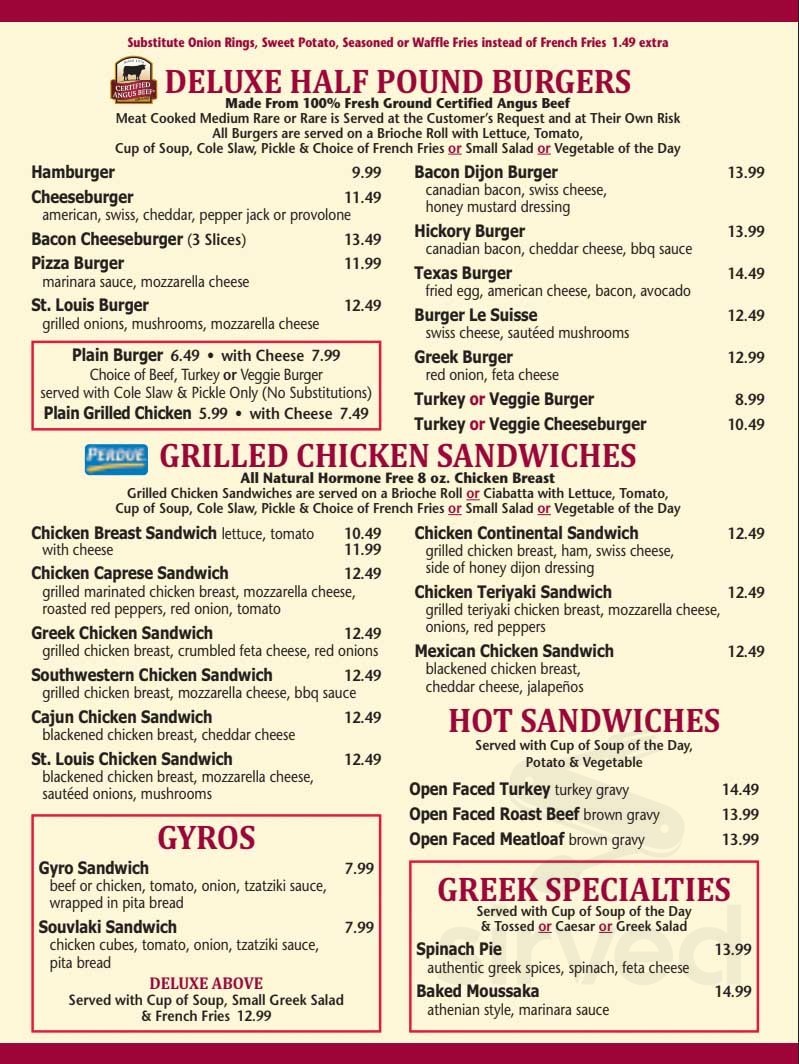 Menu - Nanuet NY's New 304 Diner | Sirved