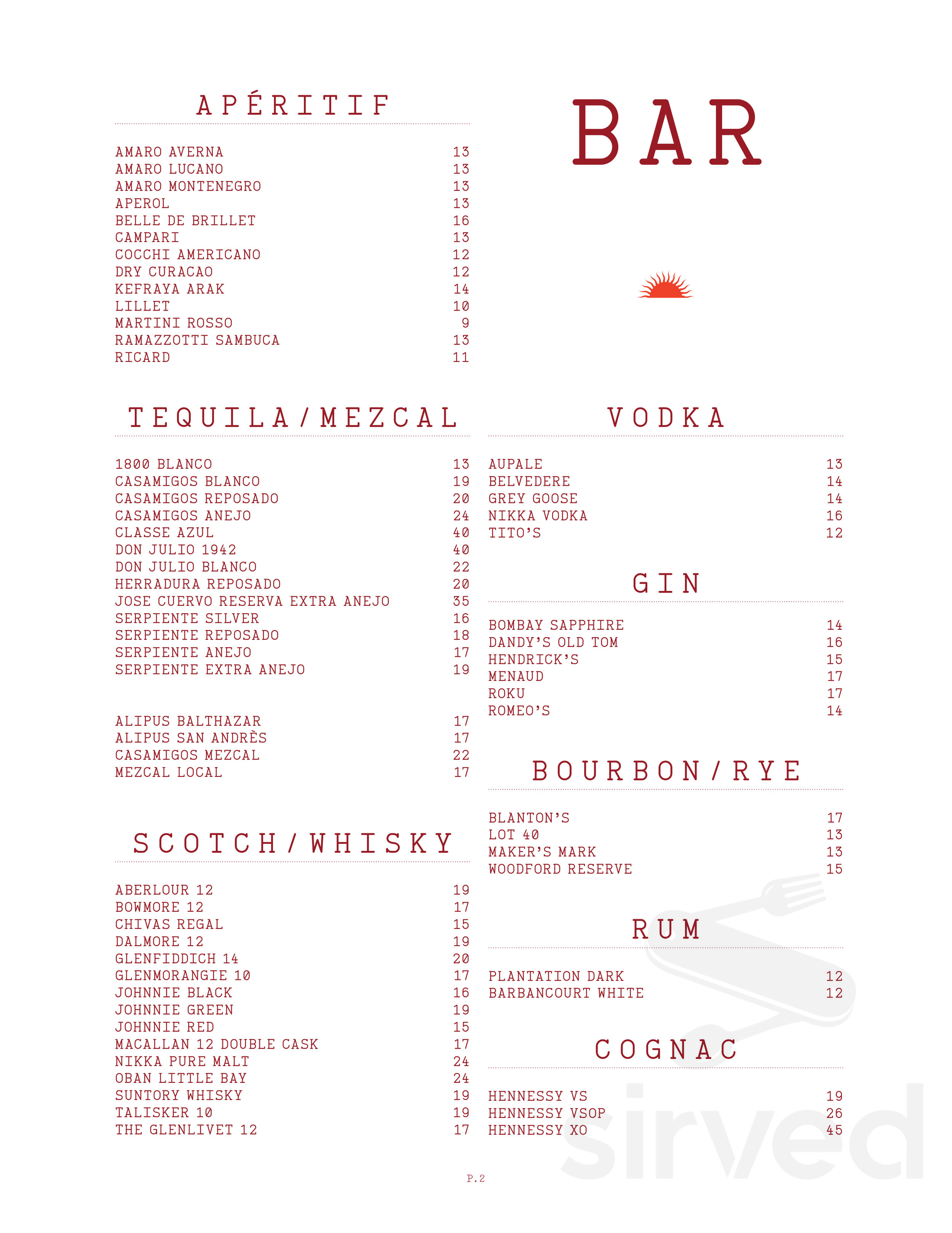 Ayla menu in Montreal, Quebec H3J 1T9, Canada