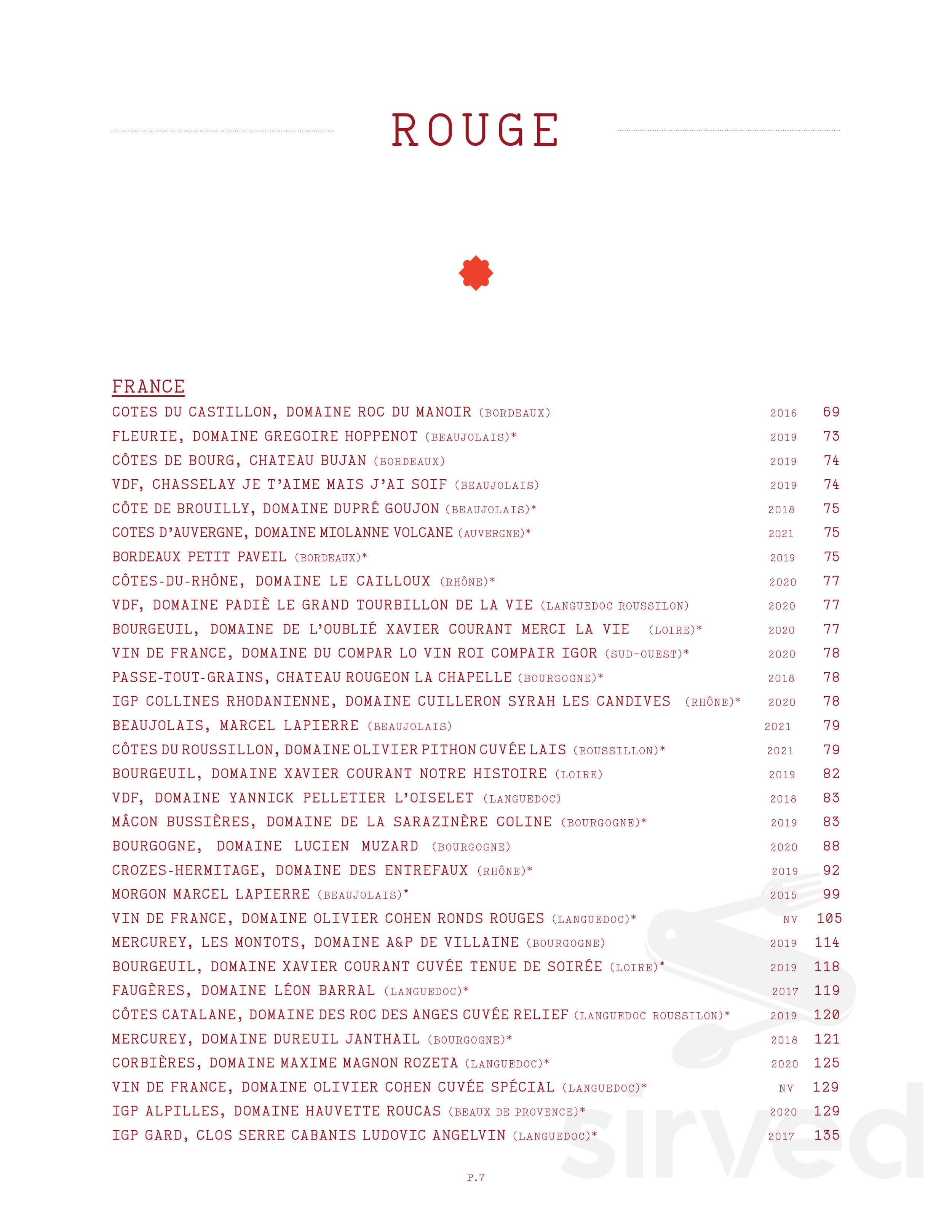 Ayla menu in Montreal, Quebec H3J 1T9, Canada