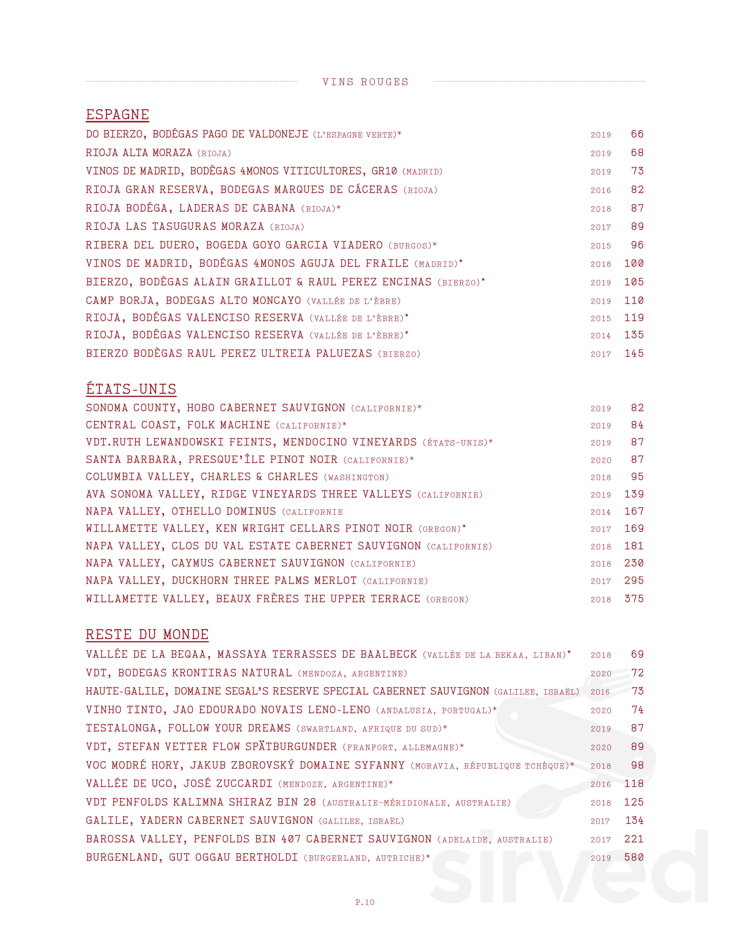 Ayla menu in Montreal, Quebec H3J 1T9, Canada