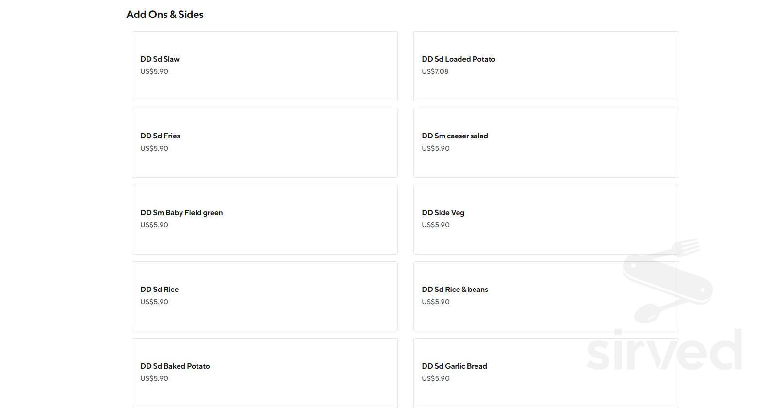 Captain Hirams menu in Sebastian, Florida, USA