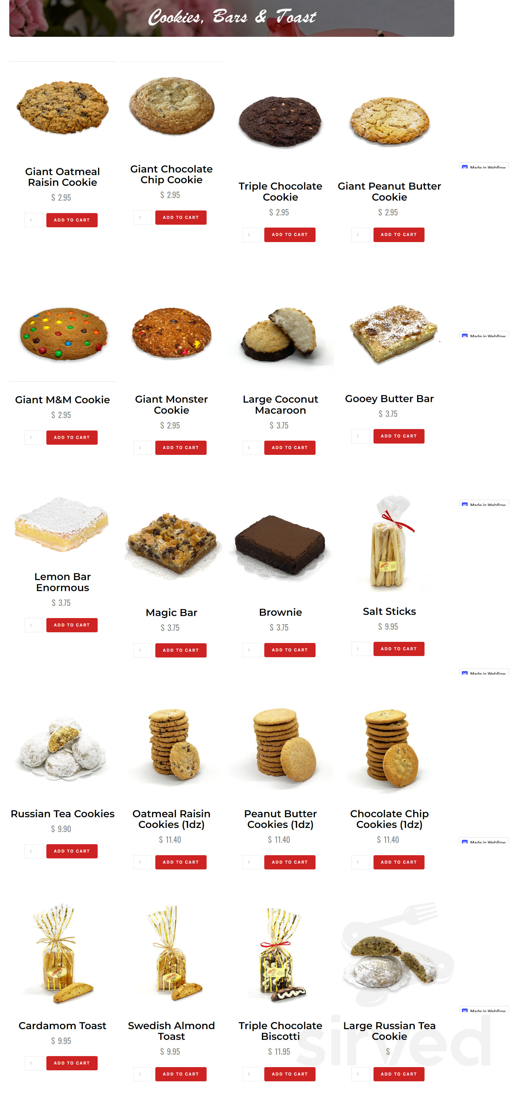 Wuollet Bakery menu in Minneapolis, Minnesota, USA