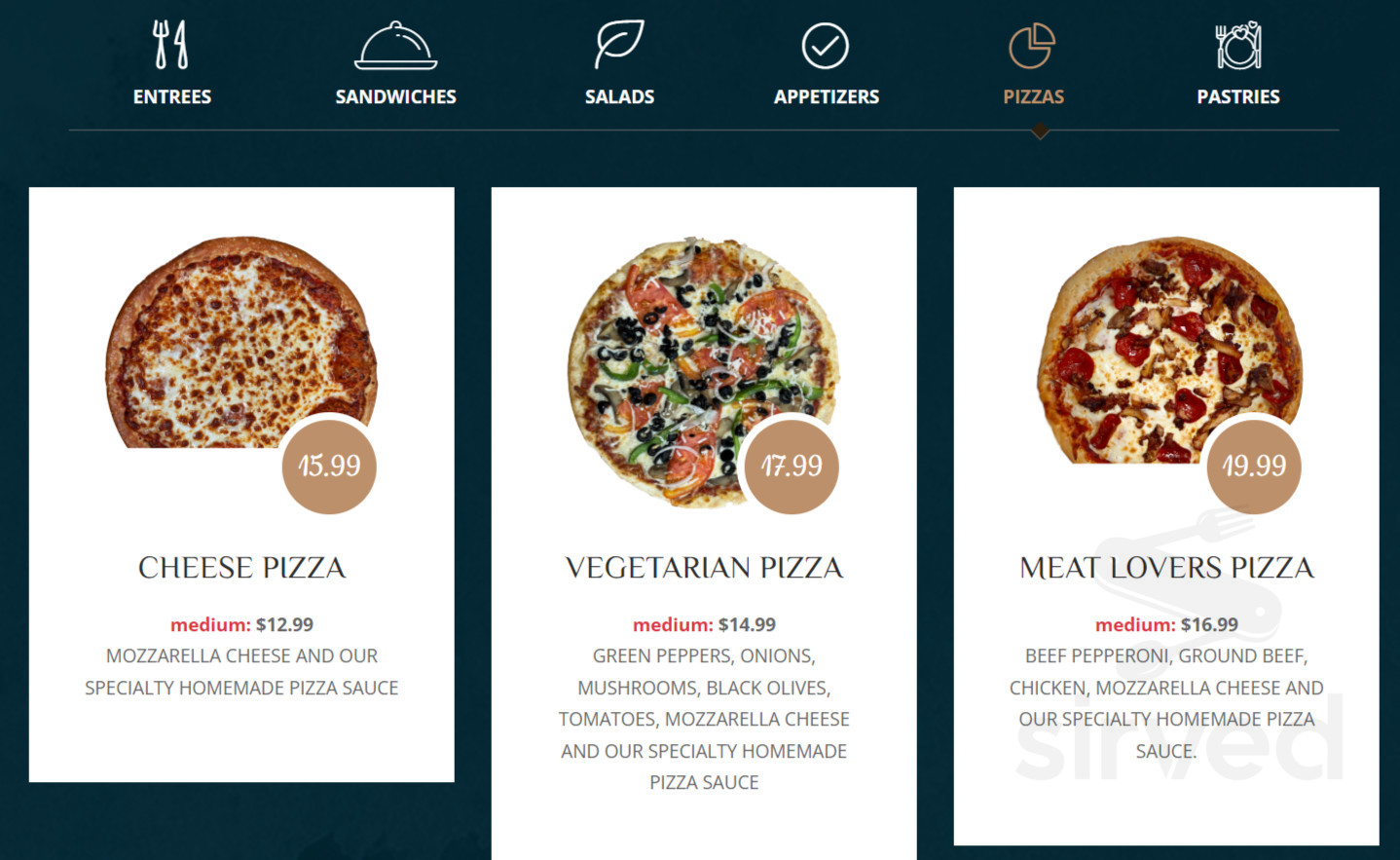 Jerusalem Bakery & Grill menu in Marietta, Georgia, USA