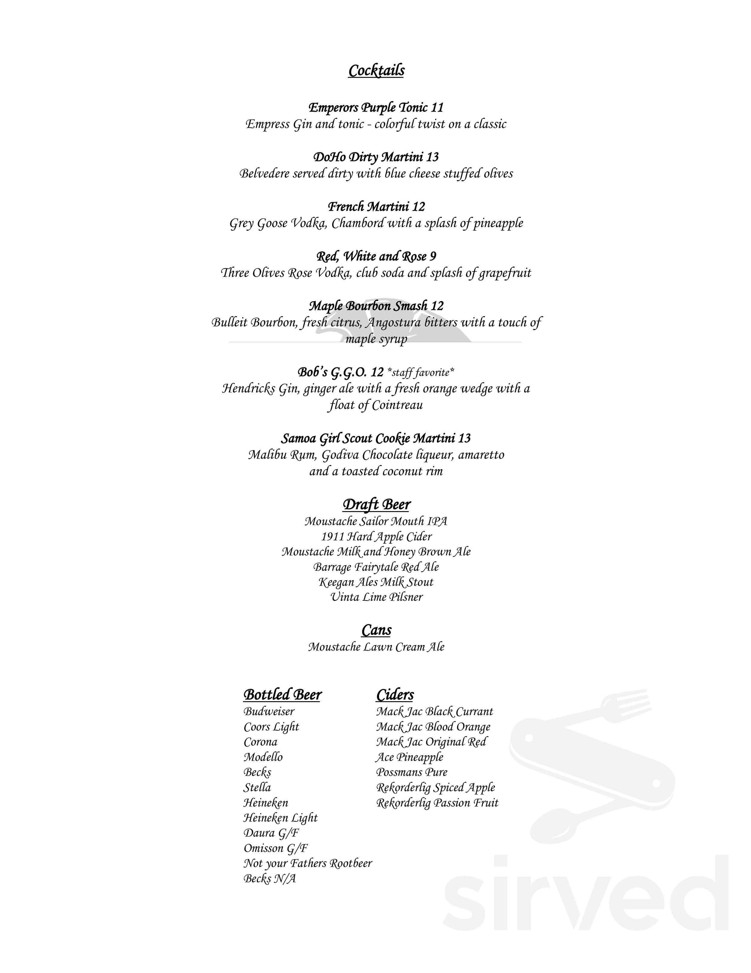 Menu for Dark Horse Restaurant in Riverhead, NY | Sirved