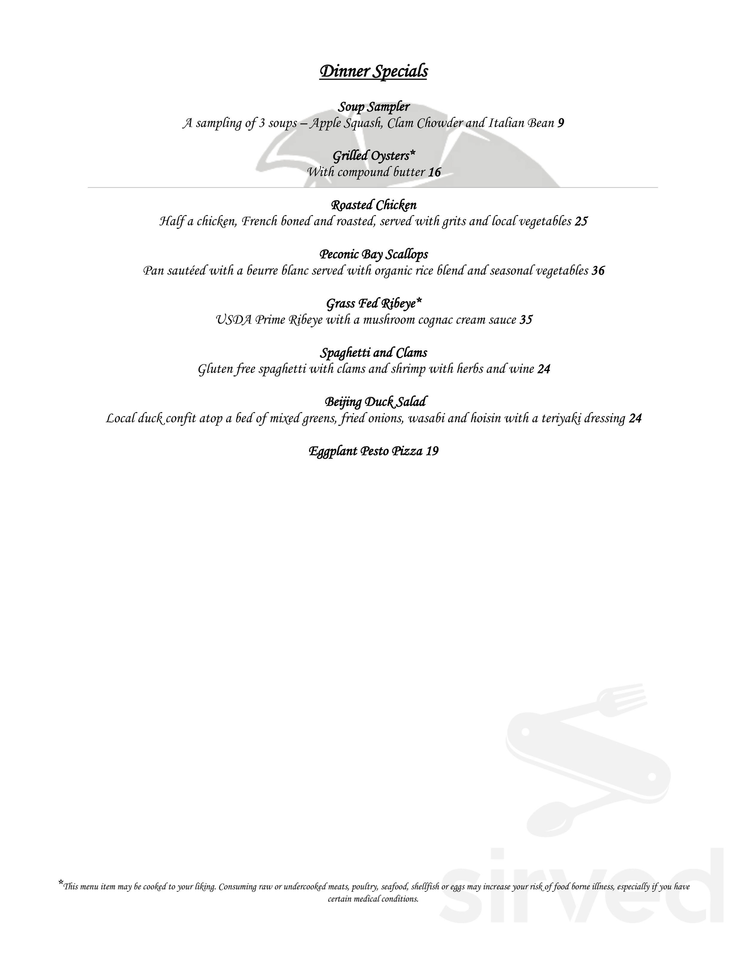 Menu for Dark Horse Restaurant in Riverhead, NY | Sirved