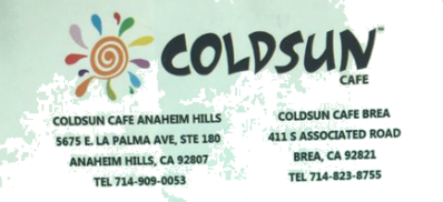 Menu for Coldsun Cafe Brea in Brea, CA | Sirved