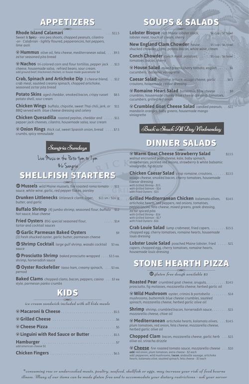 Brickside Grille menu in Exton, Pennsylvania, USA