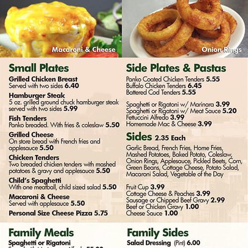 D'Atri's Restaurant menu in Cumberland, Maryland, USA