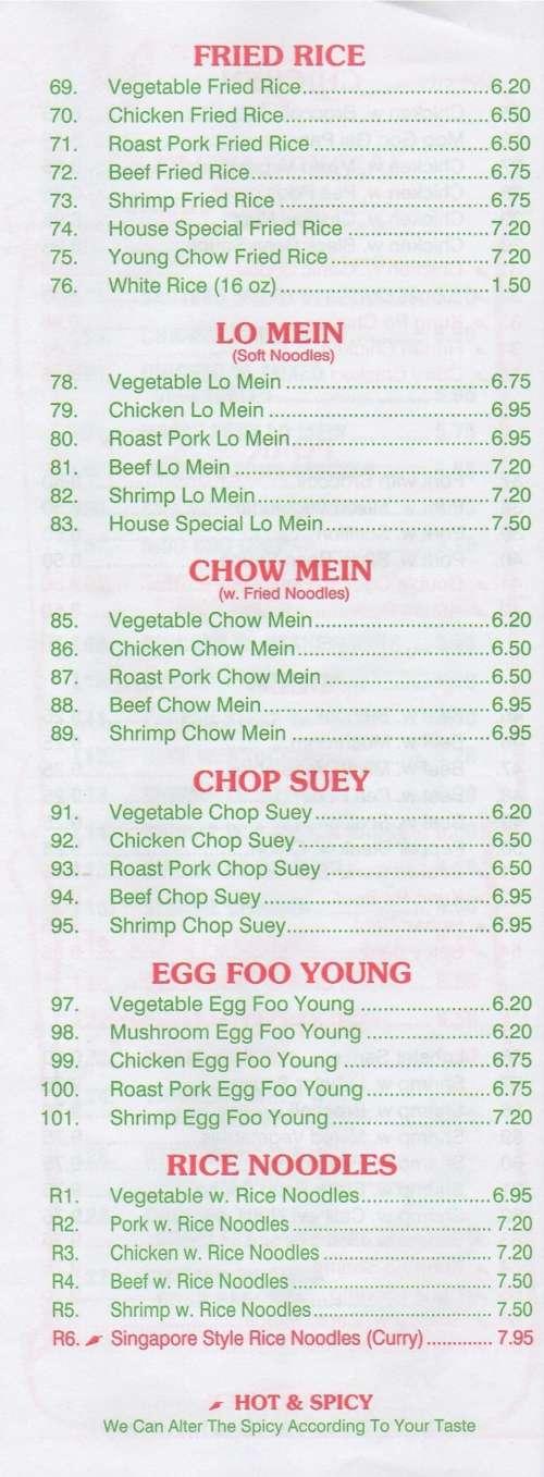 Yummy Garden menu in South Barre, Massachusetts, USA