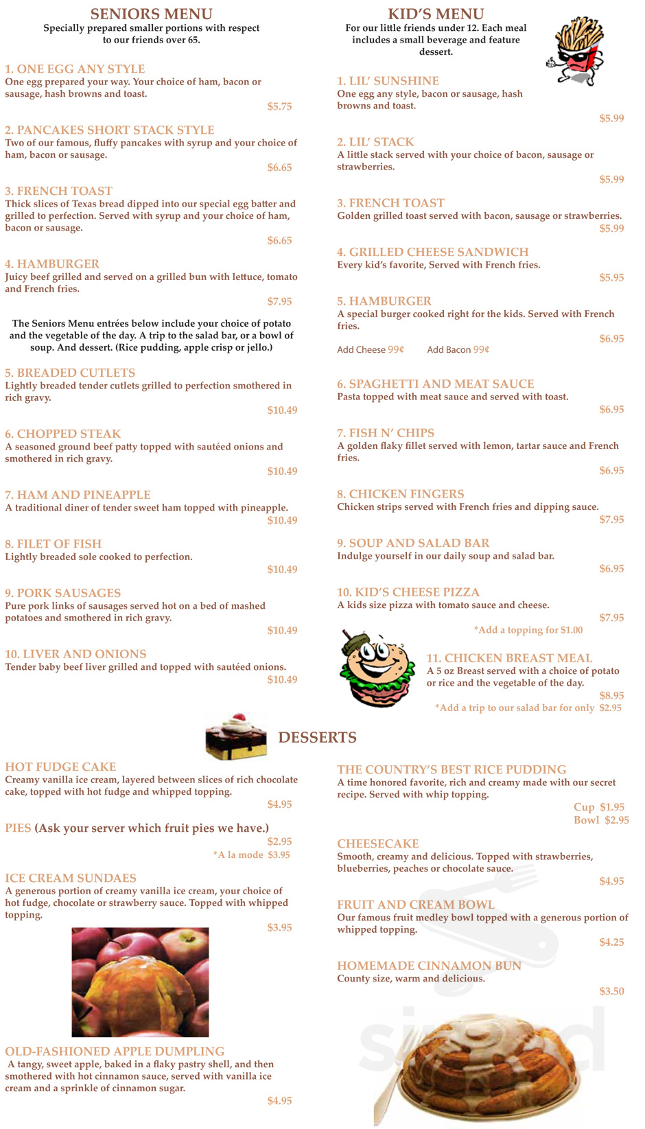 Menu for K Family Kitchen in Regina, SK | Sirved