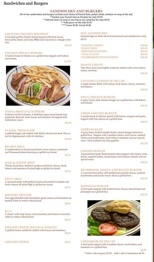 K Family Kitchen menu in Regina, Saskatchewan, Canada