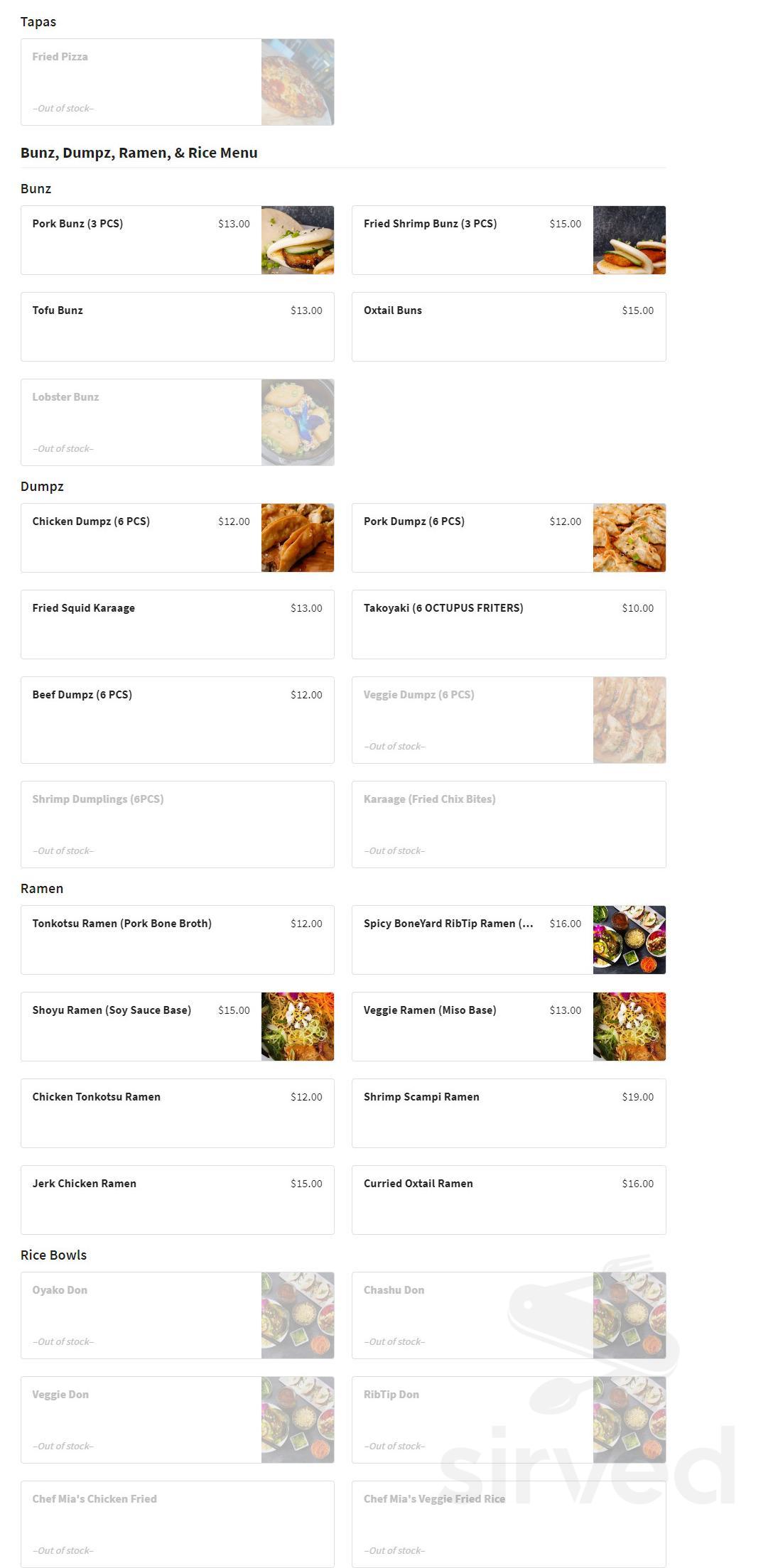 Vibe N Slurp menu in Toms River, New Jersey, USA