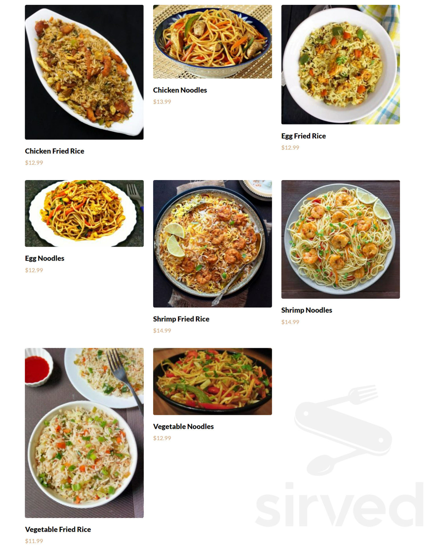 Biryani Pot menu in Mobile, Alabama, USA