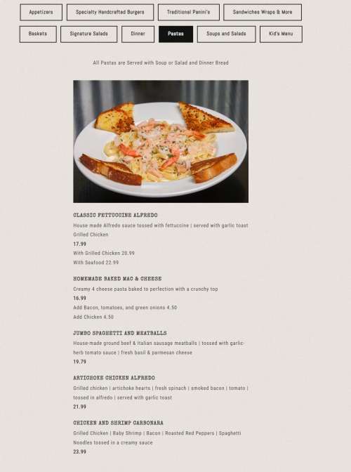 Forresters Bar & Grill menu in Eugene, Oregon, USA