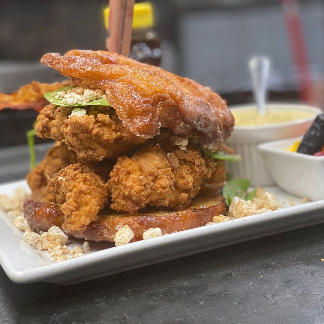 Circa 1800 menu in Fayetteville, North Carolina, USA