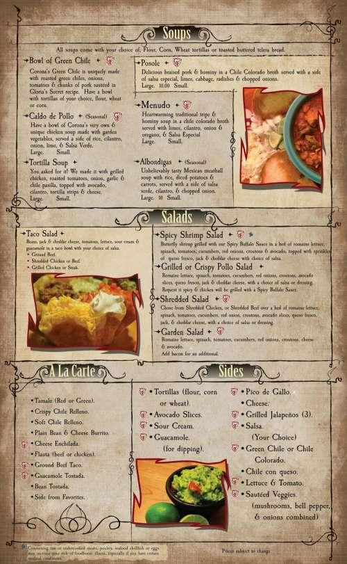 Corona's Mexican Grill menu in Strasburg, Colorado, USA