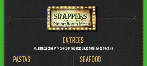 Menu for Snappers Bar & Grill in Mechanicsburg, PA | Sirved