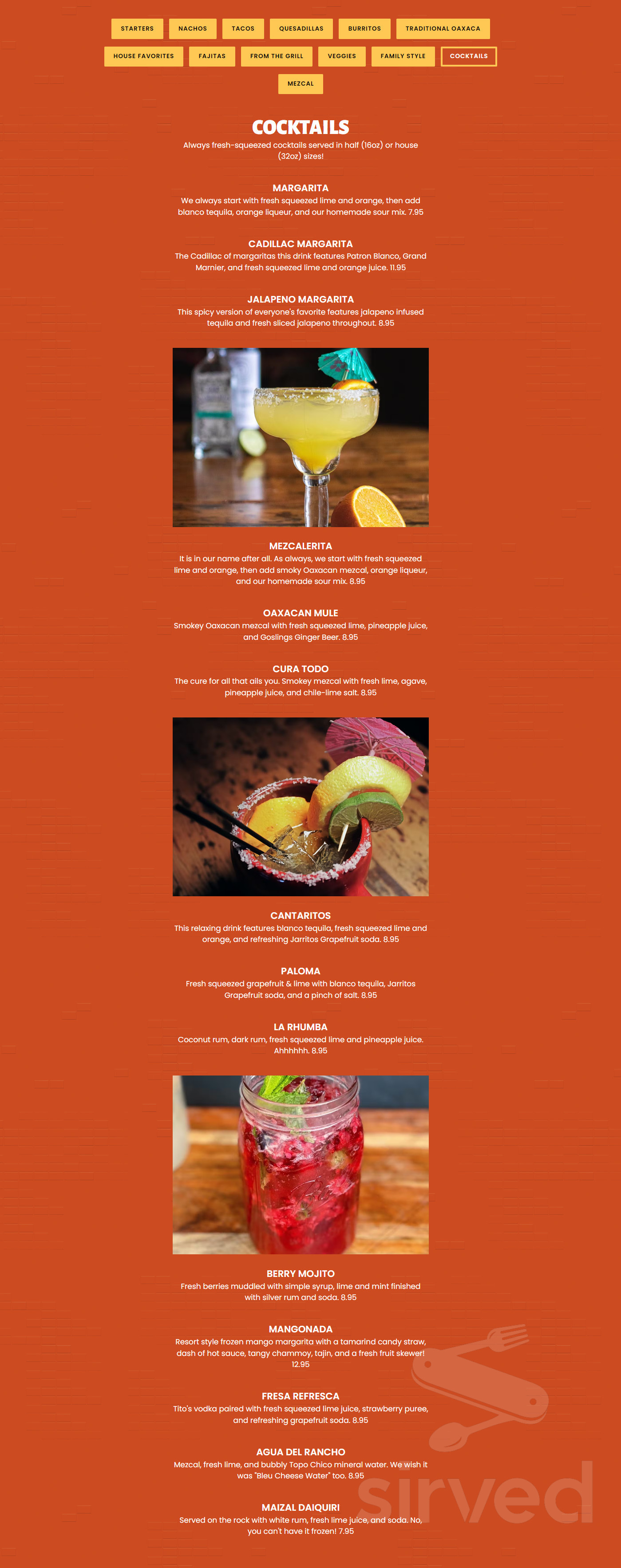 Maizal Mexican Kitchen and Mezcaleria menu in East Amherst, New York, USA