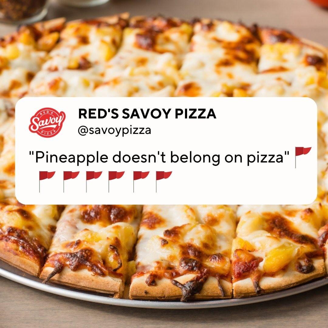 Red's Savoy Pizza menu in Lakeville, Minnesota, USA