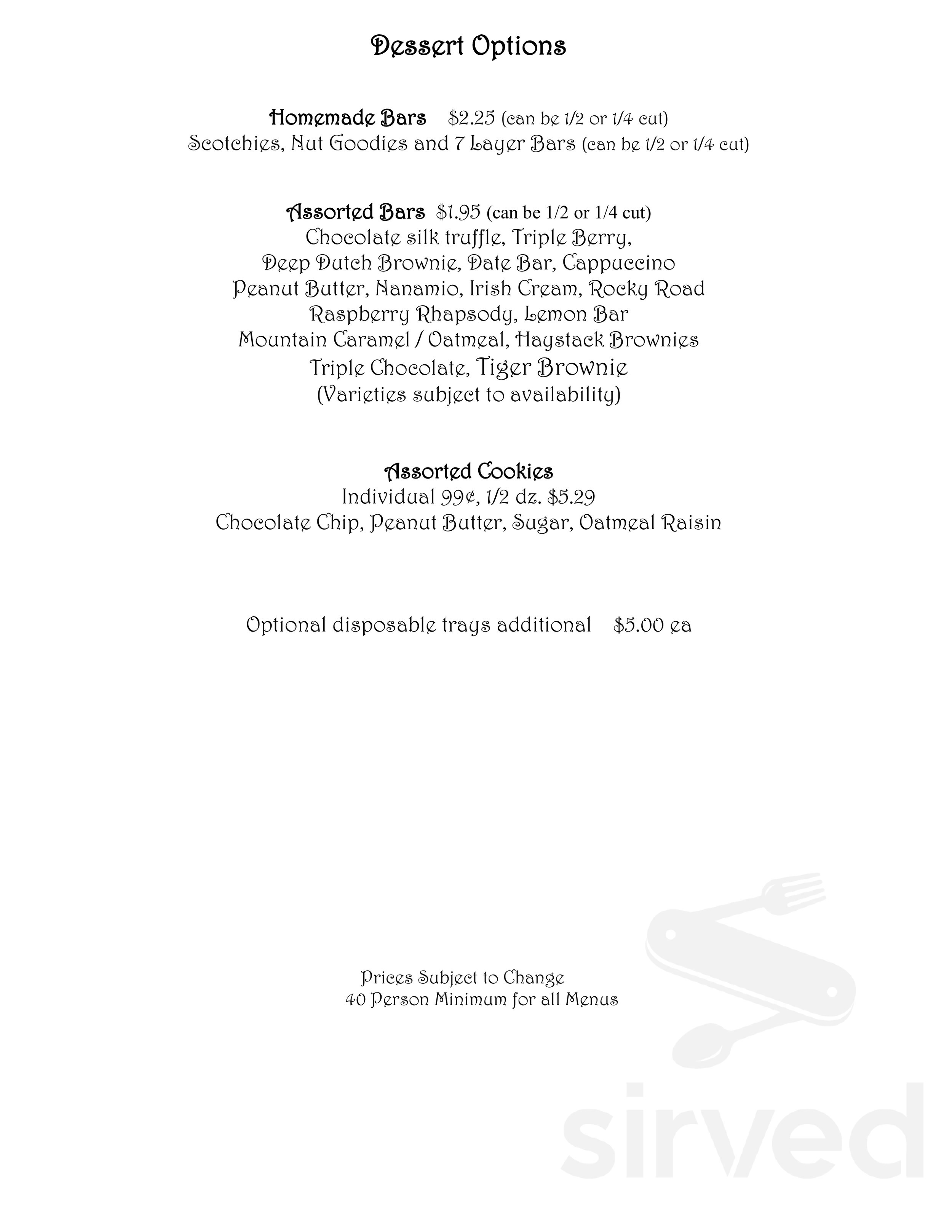 Brine's Market & Deli menus in Stillwater, Minnesota, United States