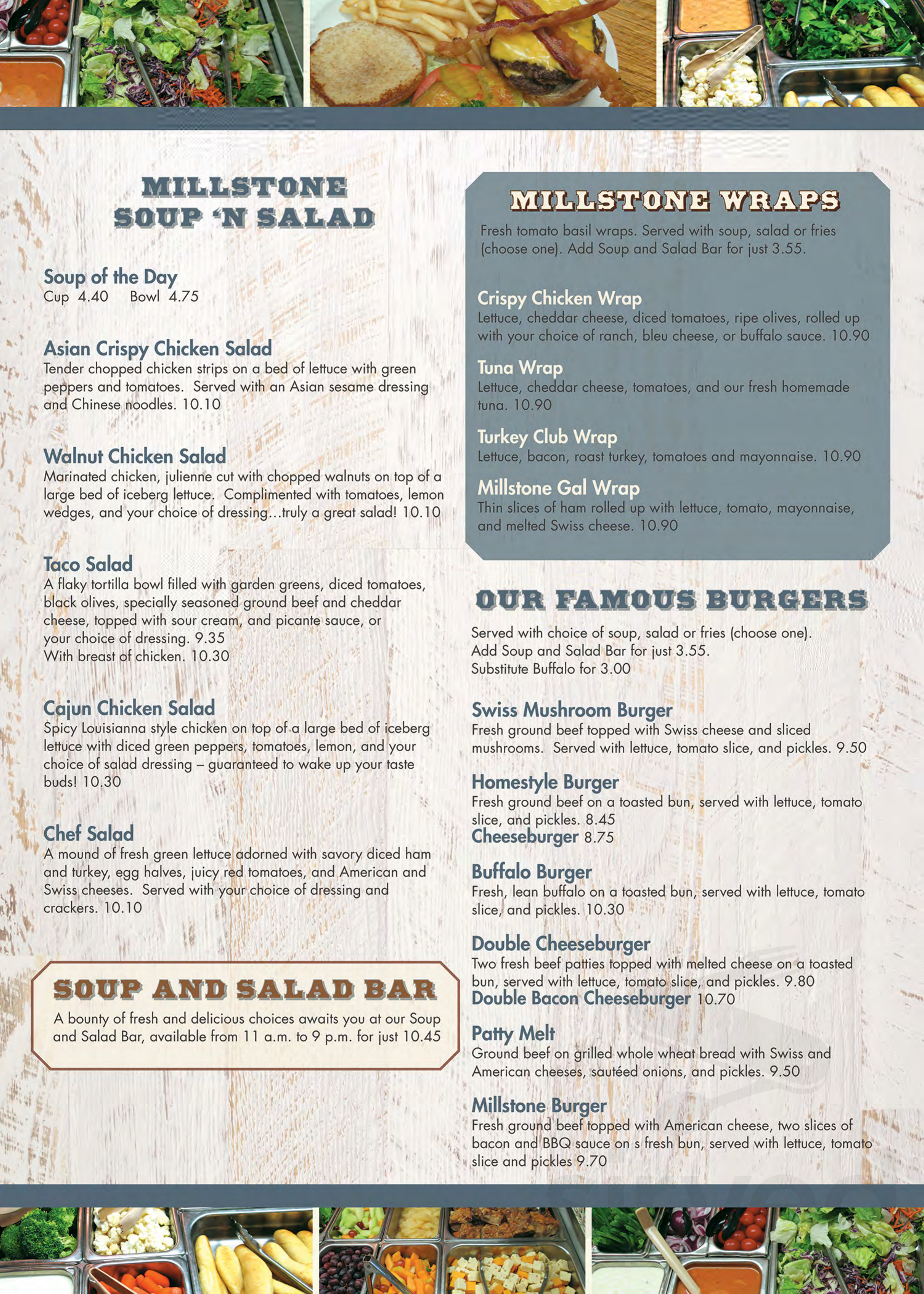 Millstone Family Restaurant menus in Rapid City, South Dakota, United ...