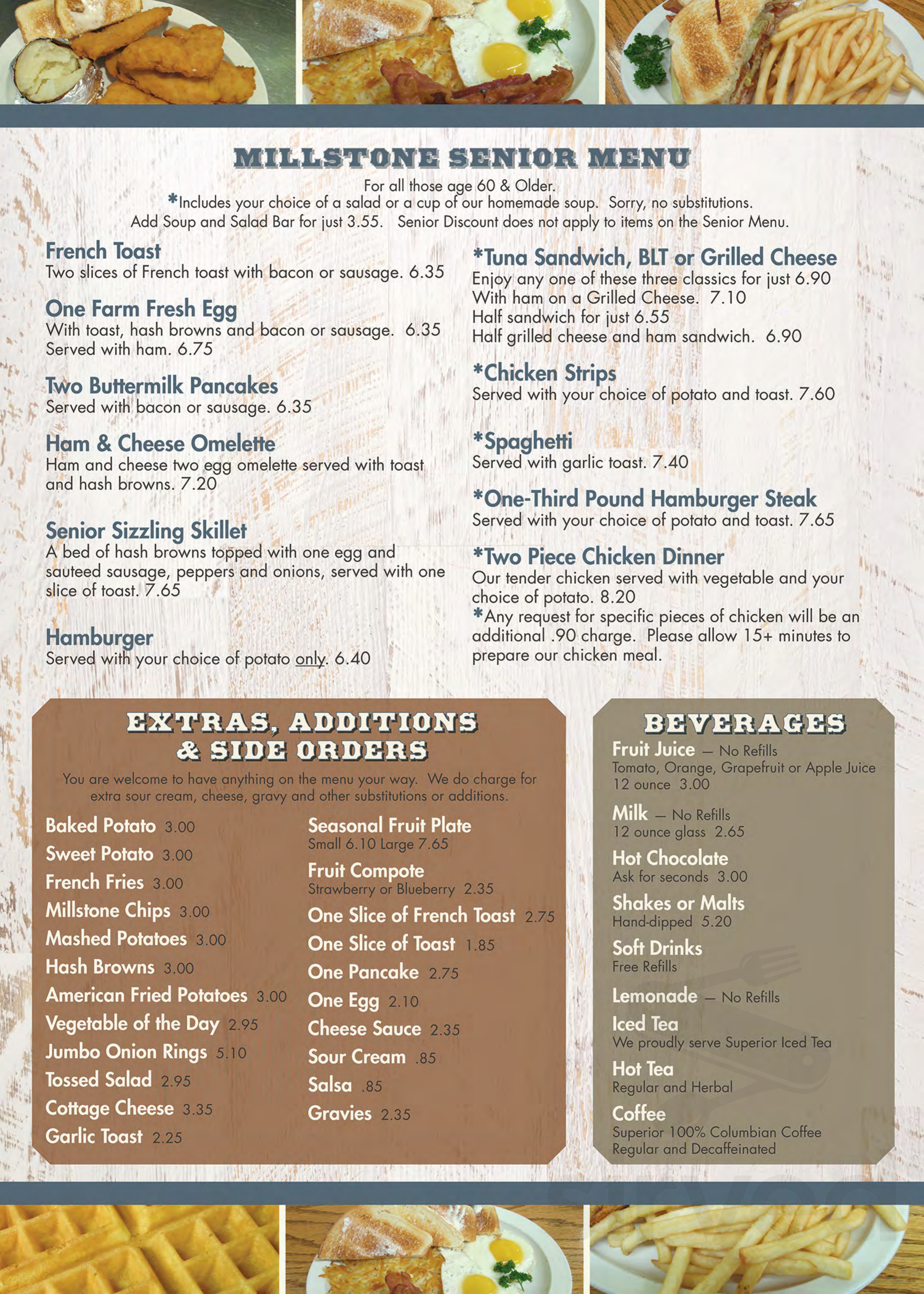 Millstone Family Restaurant menus in Rapid City, South Dakota, United ...