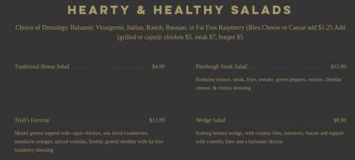 Menu for The Rock Kitchen And Bar in East Amherst, NY | Sirved