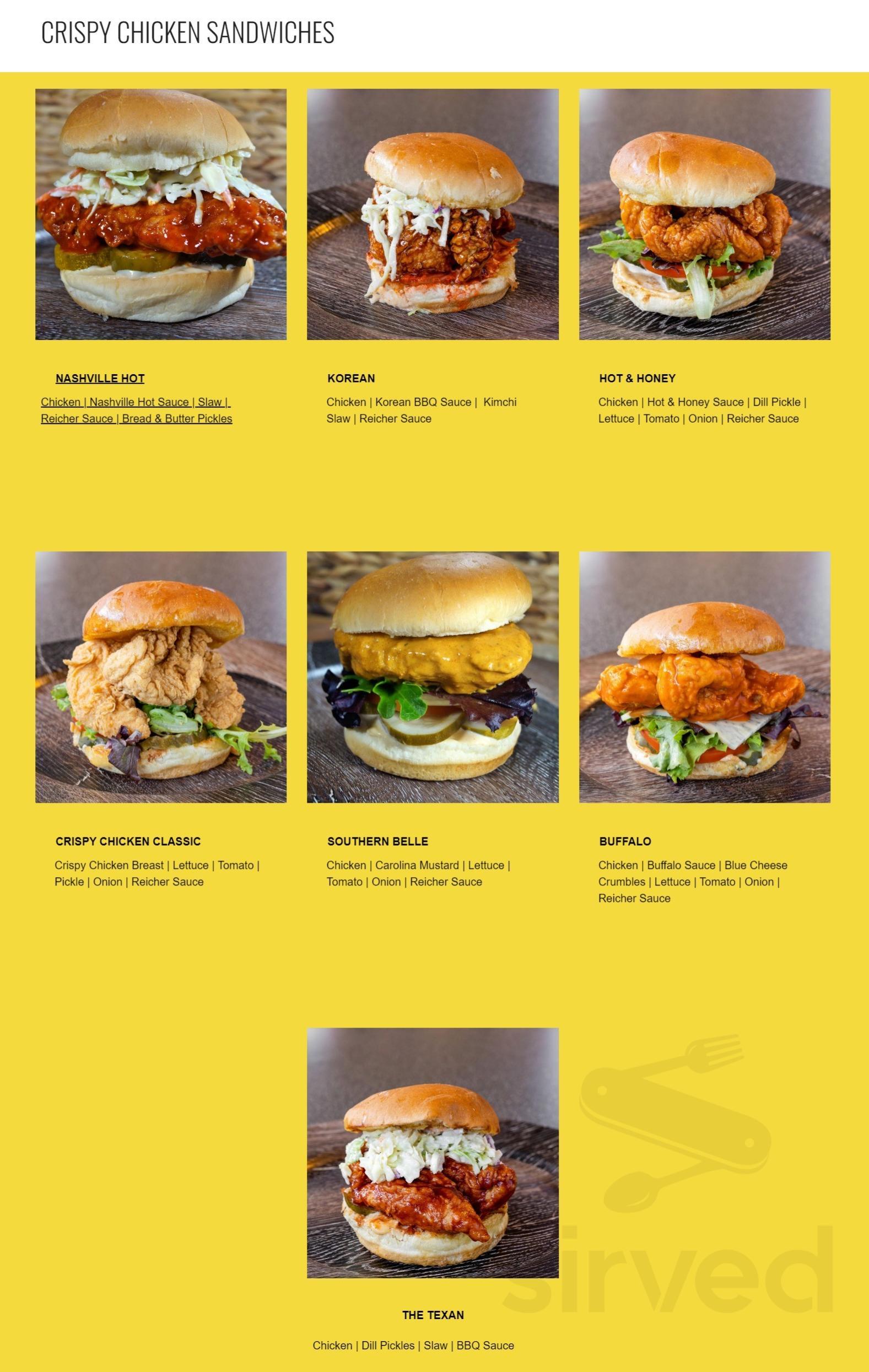 Reicher's Atomic Chicken menu in Sparks, Nevada, USA