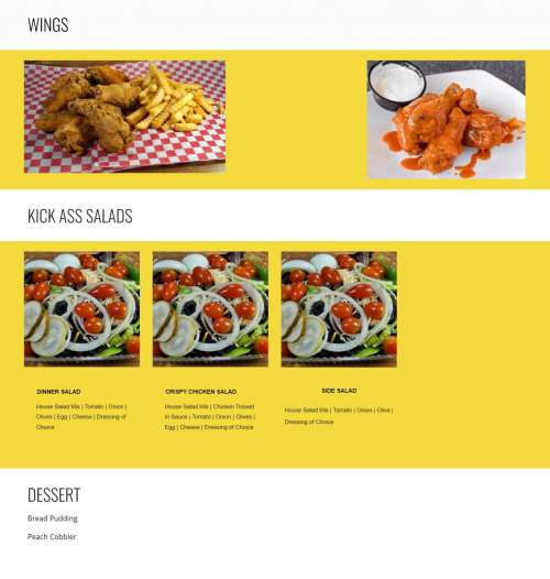 Reicher's Atomic Chicken menu in Sparks, Nevada, USA