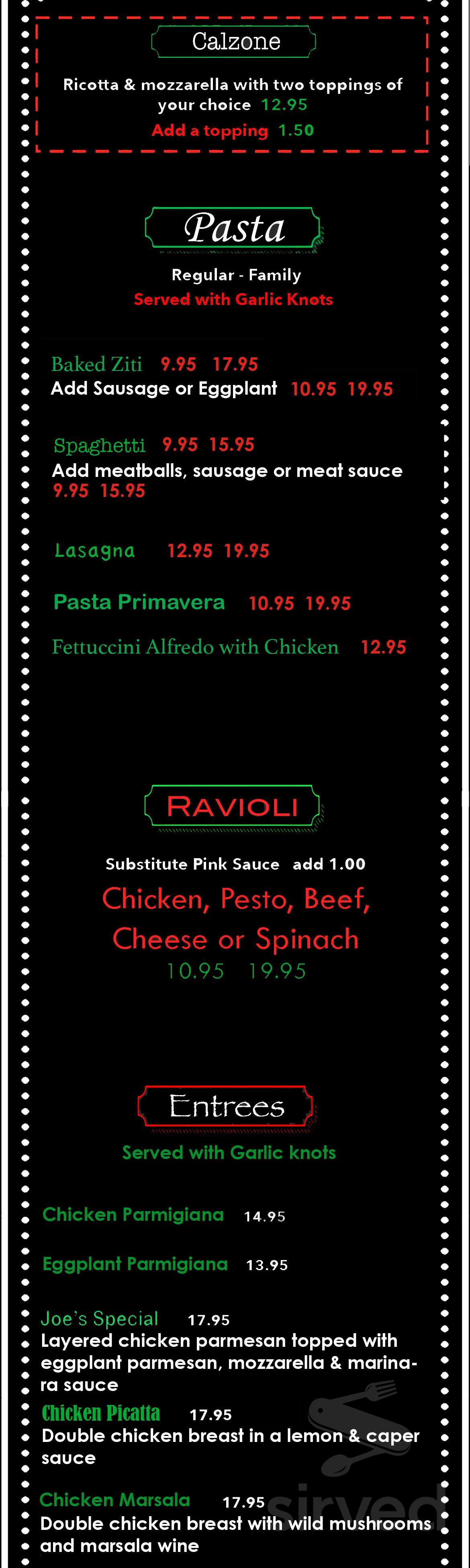 D'amore's Famous Pizza menus in Los Angeles, California, United States