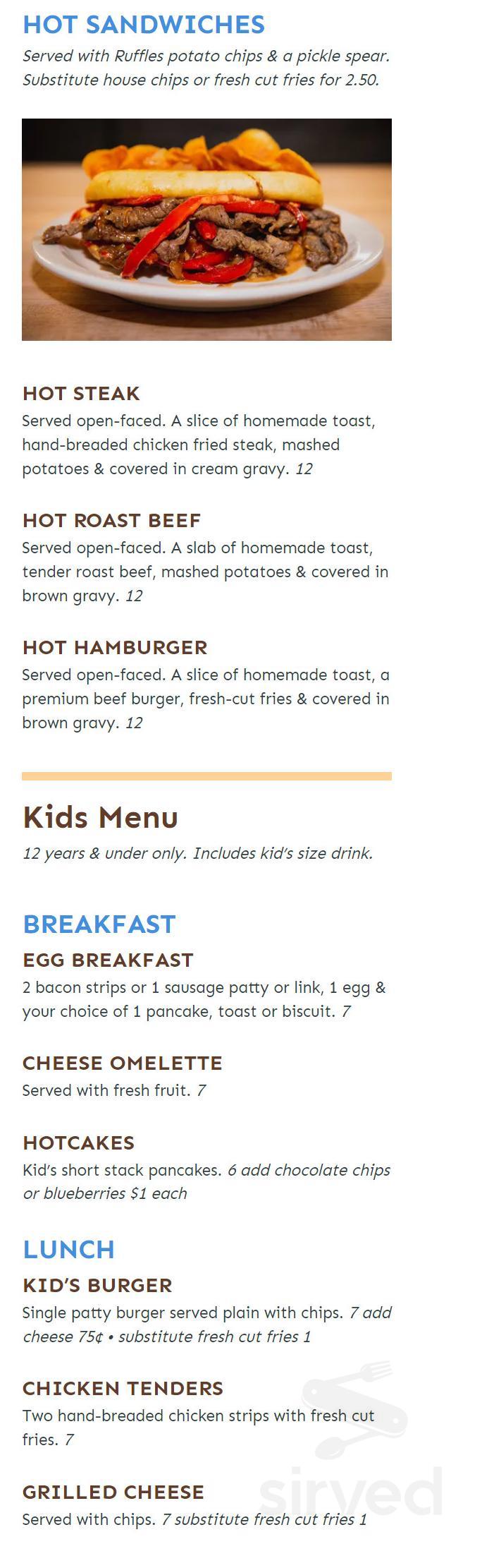 Menu - Tulsa OK's Savoy | Sirved