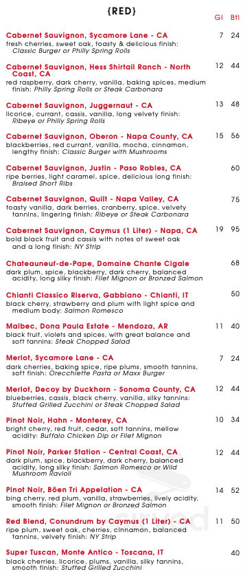 Burtons Grill & Bar of Riverdale Park menus in Riverdale Park, Maryland ...