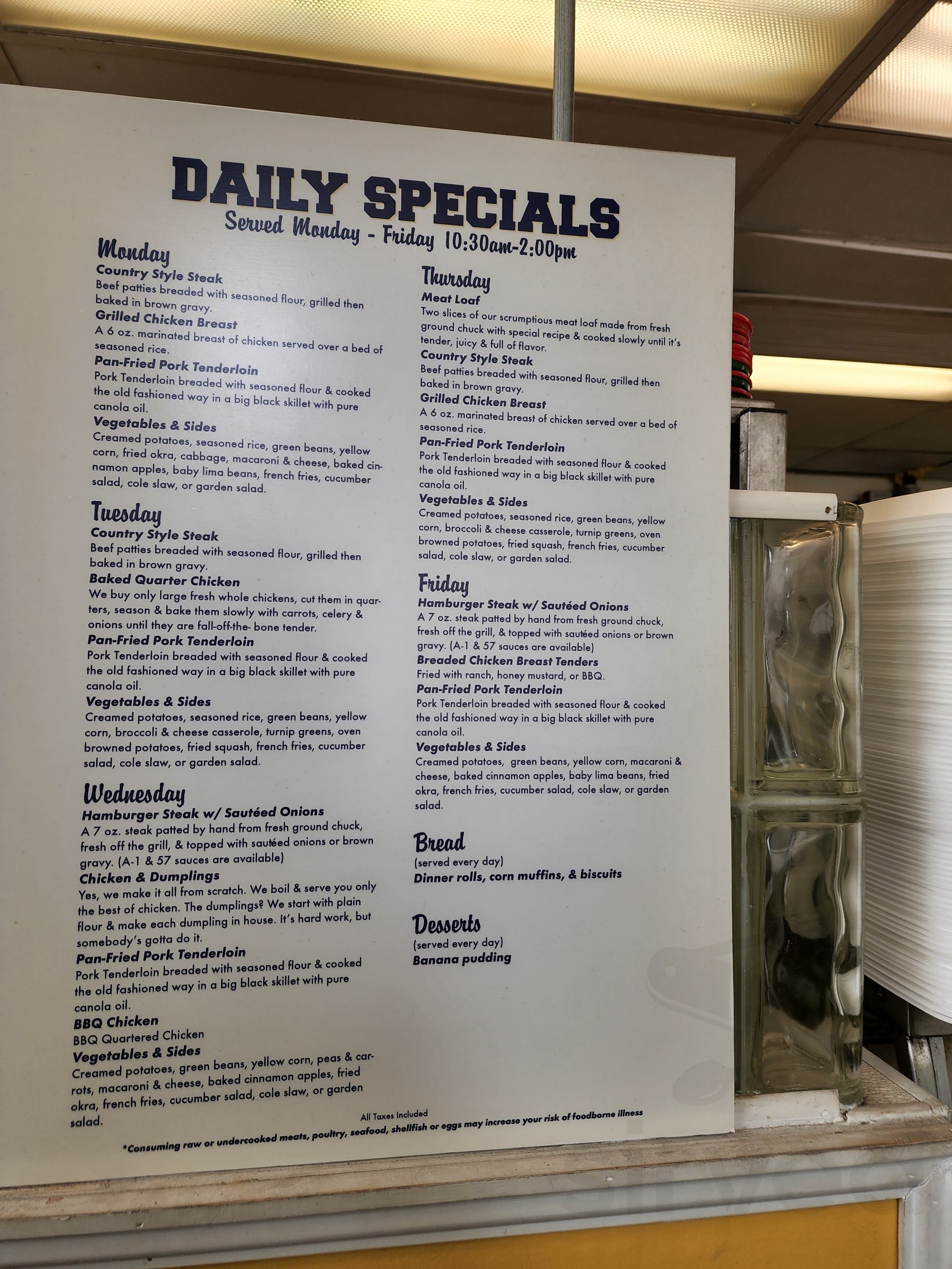 Courtside Cafe menu in Winston-Salem, North Carolina, USA