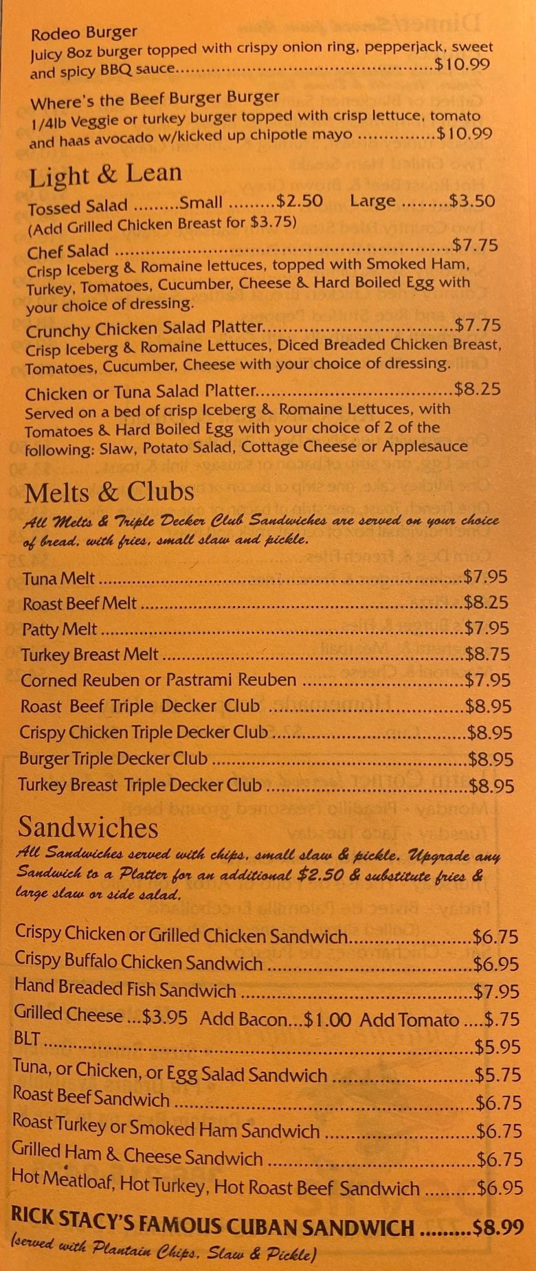 Menu for Debary Diner in DeBary, FL | Sirved
