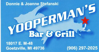 Menu for Yooperman's Bar And Grill in Goetzville, MI | Sirved