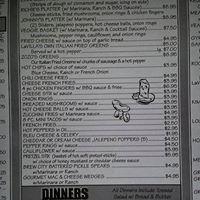 LA Villa Sports Bar & Grille menu in Struthers, Ohio, USA